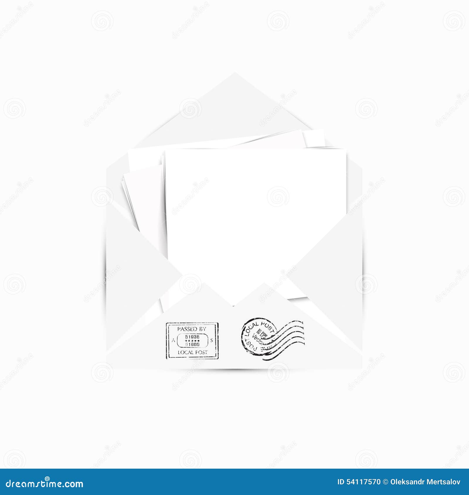 Abstract Vector Illustration Background Mail Icon Stock Vector ...