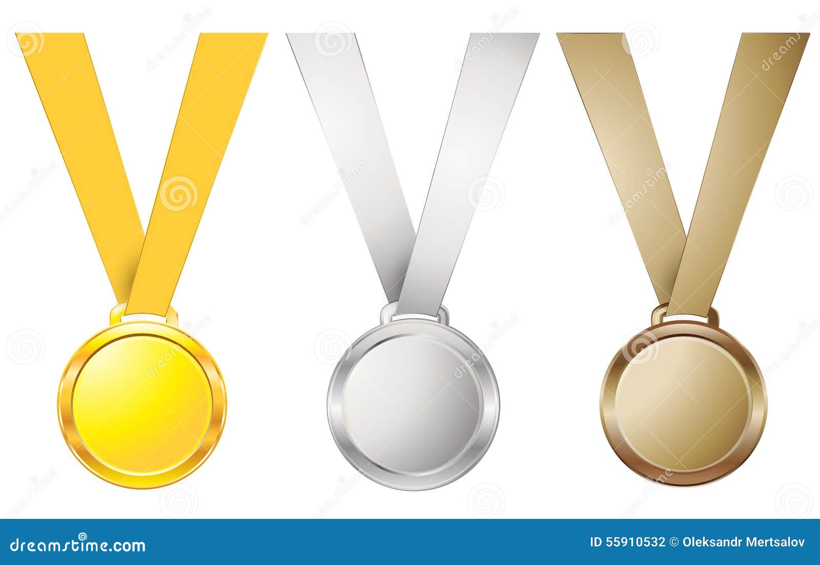 Abstract Vector Illustration Background Medal Set Stock Vector ...