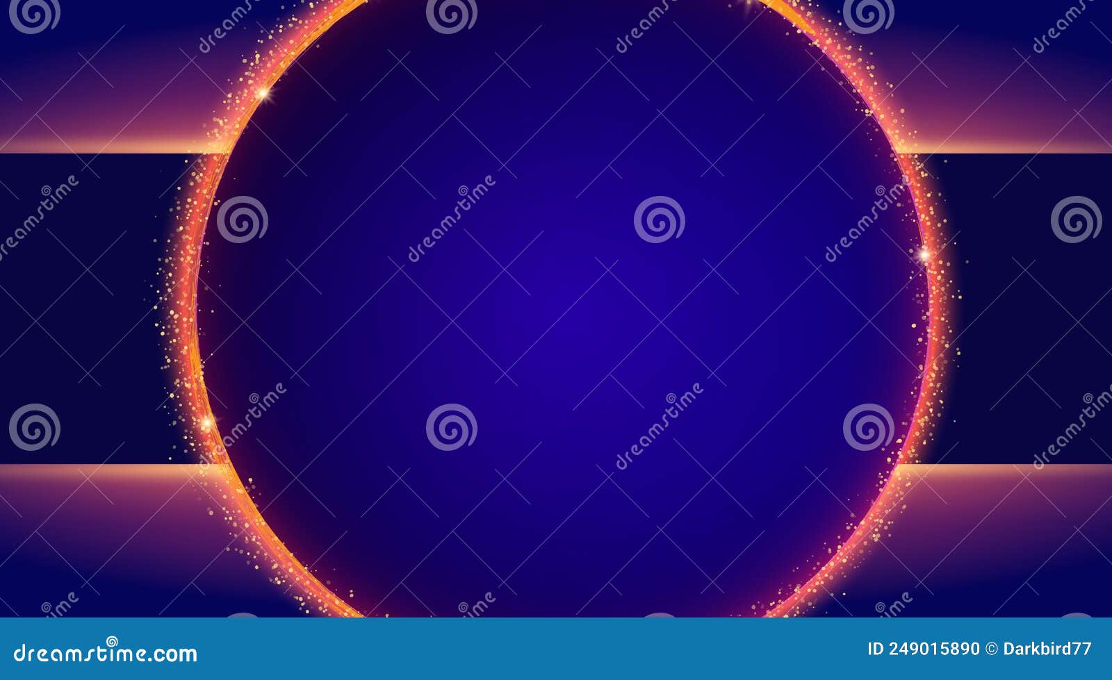 Abstract Vector Illustration Background with Shining Lines and Round ...