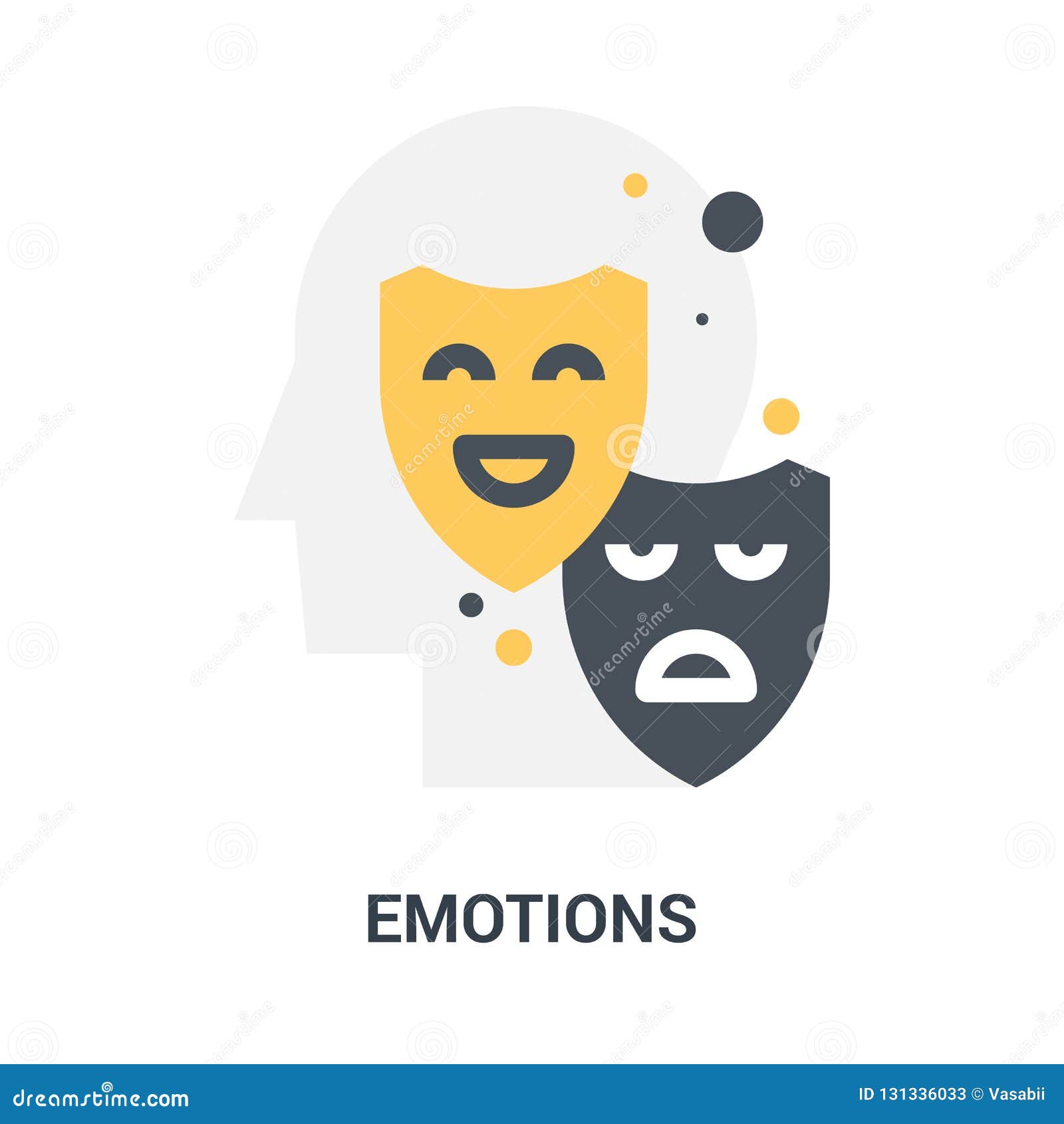 Emotions icon concept stock vector. Illustration of knowledge - 131336033