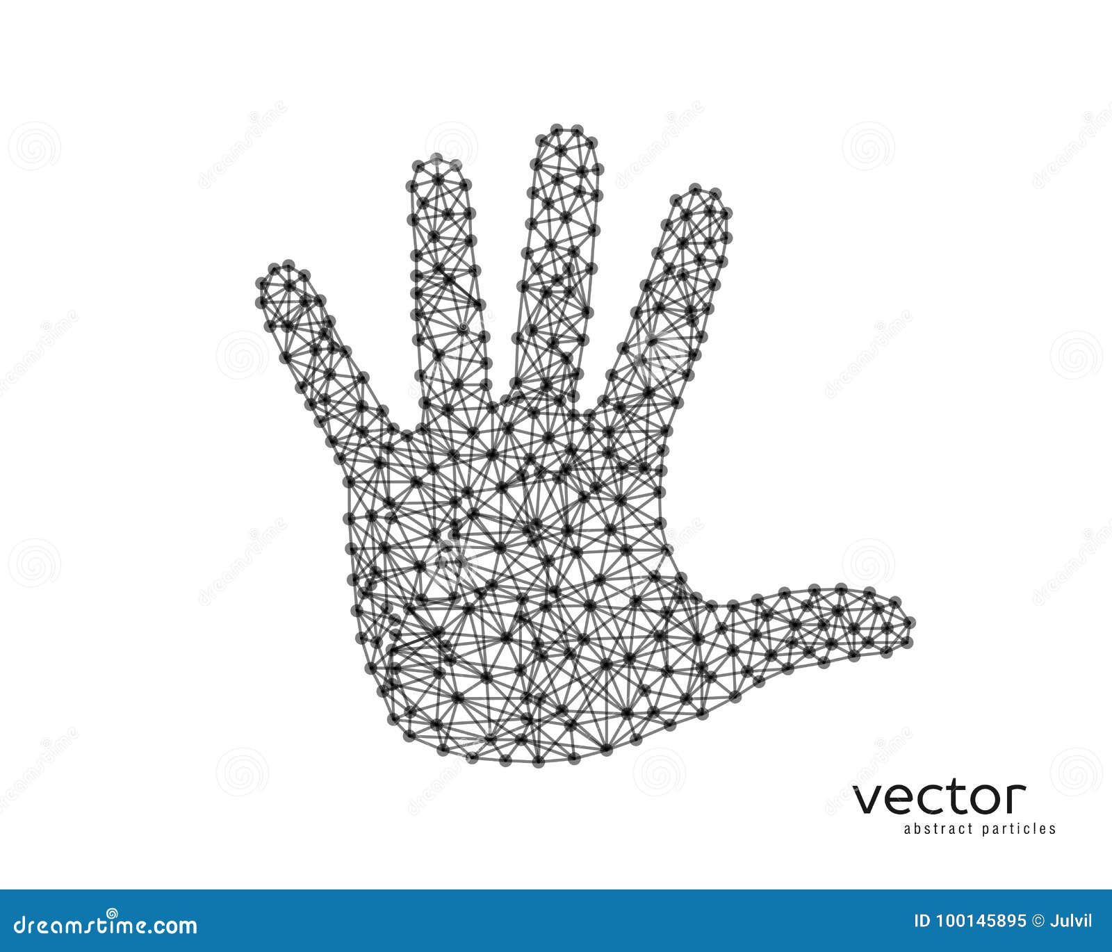 Abstract Vector Illustration of Human Arm. Stock Vector - Illustration ...