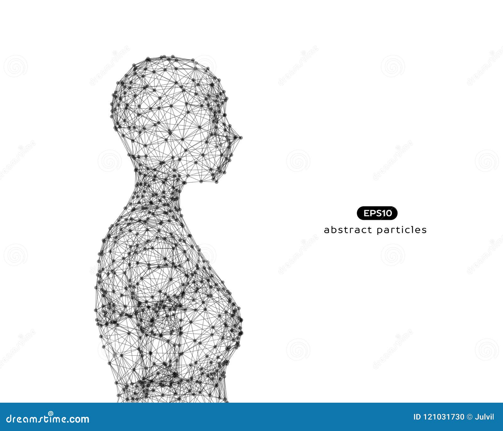 Human Bust Silhouette Avatar, Bust Shape Parallel Lines, Human Chakra ...