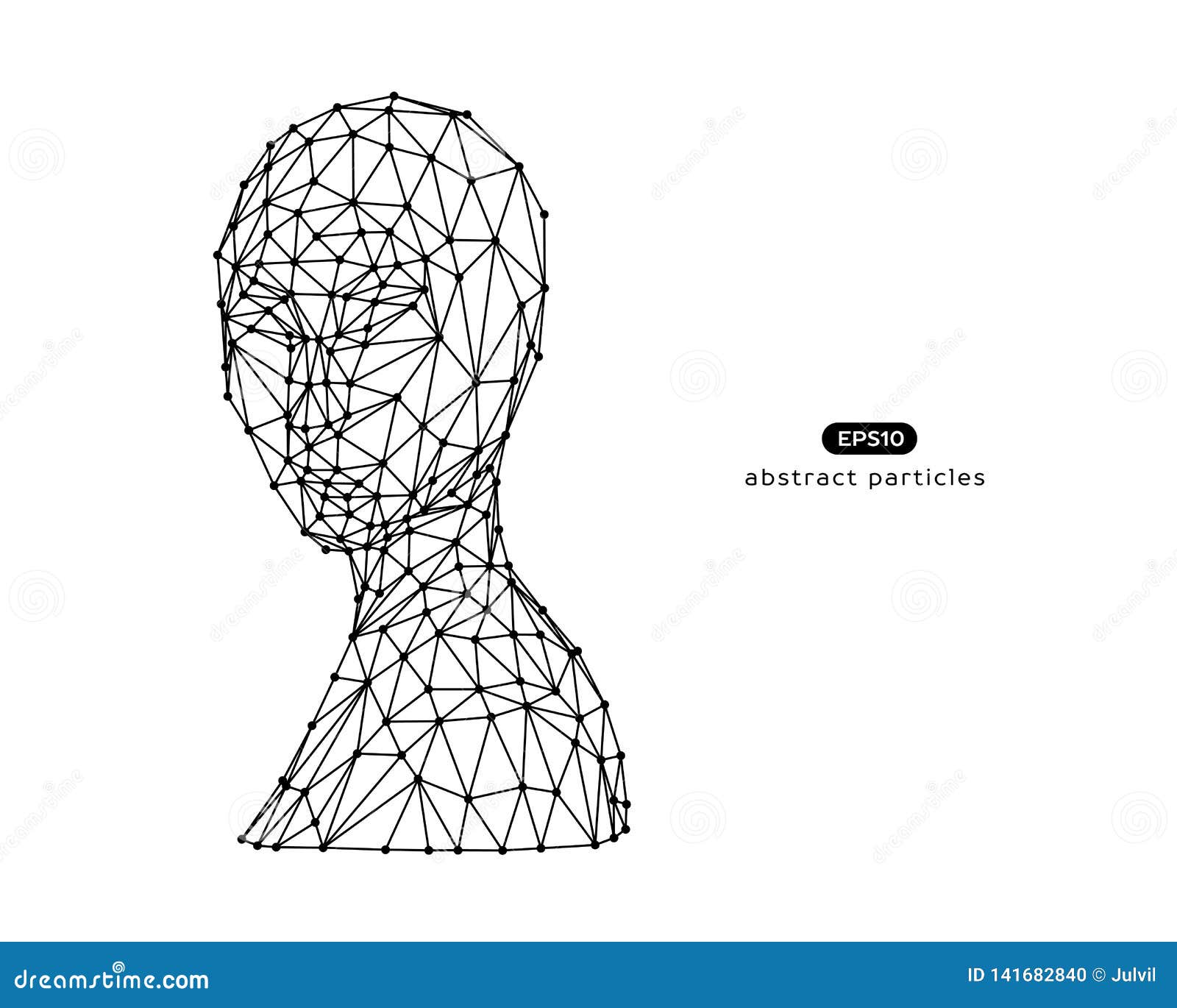 Abstract Vector Illustration of Human Bust Stock Vector - Illustration ...