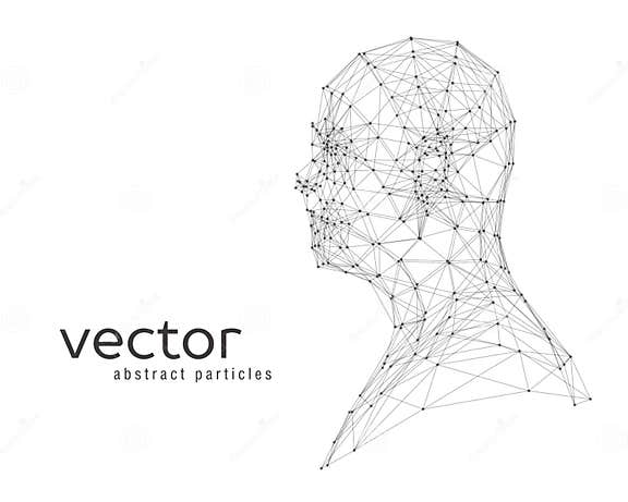 Abstract Vector Illustration of Human Head Stock Vector - Illustration ...