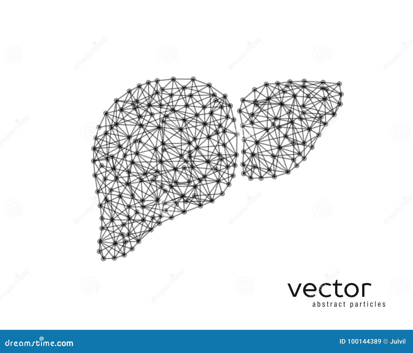 Abstract Vector Illustration of Human Liver. Stock Vector ...