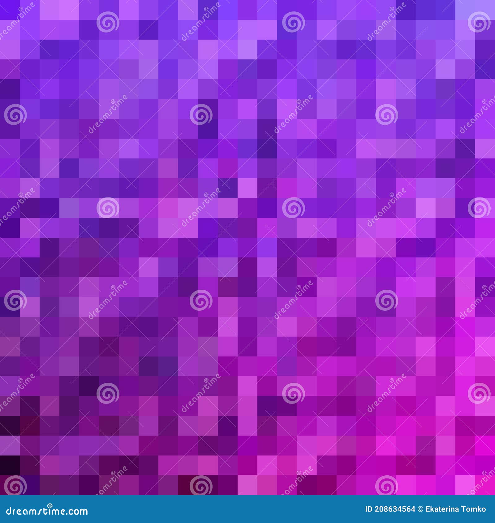 Abstract Vector Illustration. Purple Pixel Background. Eps 10 Stock ...