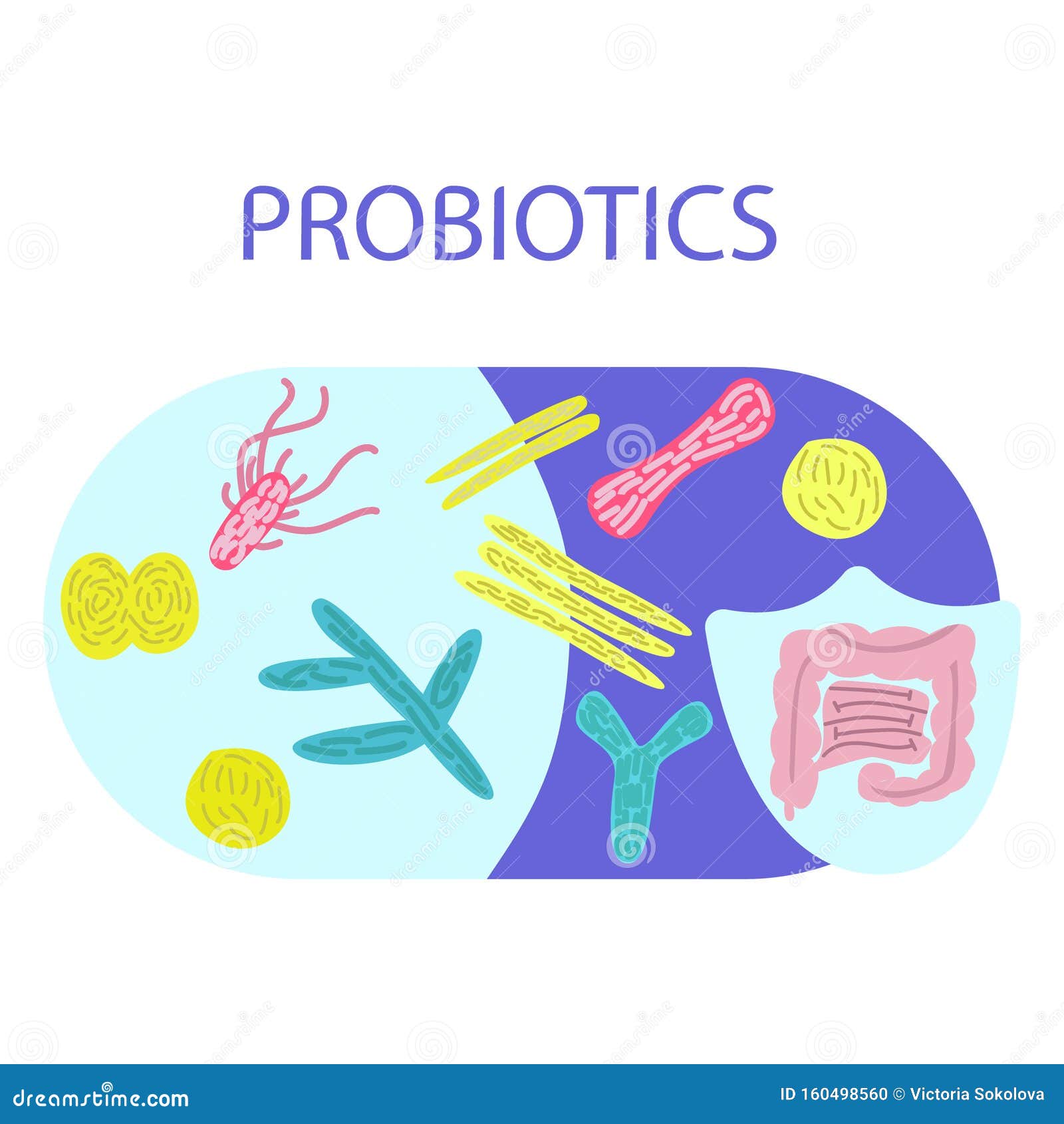 Abstract Vector Illustration of an Abstract Transparent Capsule with ...