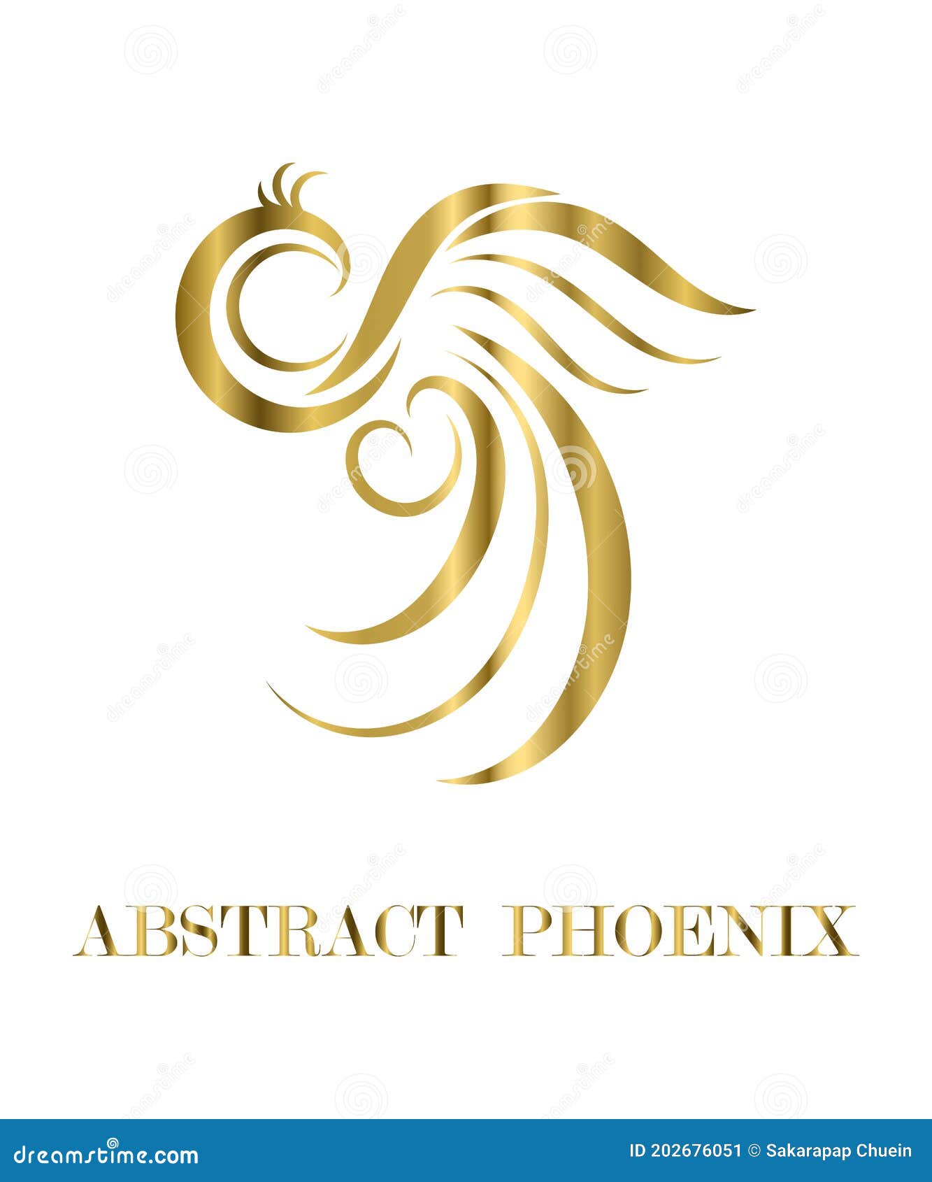 The Abstract Vector Image of a Phoenix is Suitable for Making Logos or ...