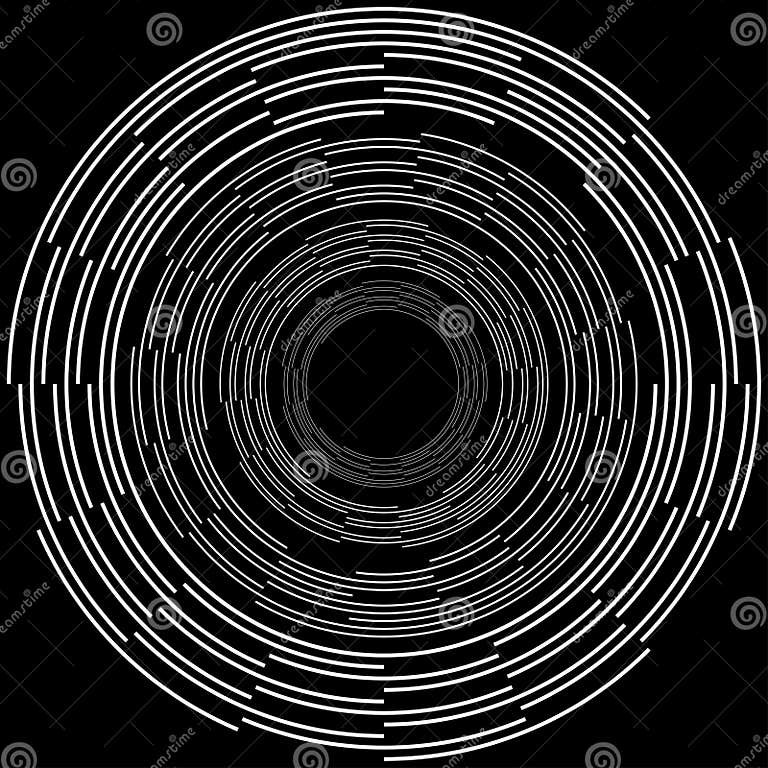 Abstract Vector of Imperfect Circles Overlapped in Multiple Layers ...