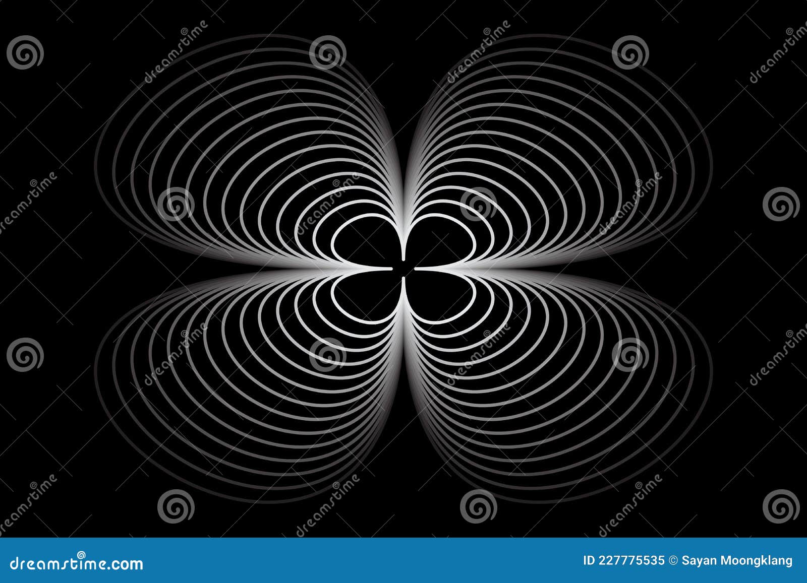 Abstract Vector of Imperfect Circles Overlapped in Multiple Layers ...