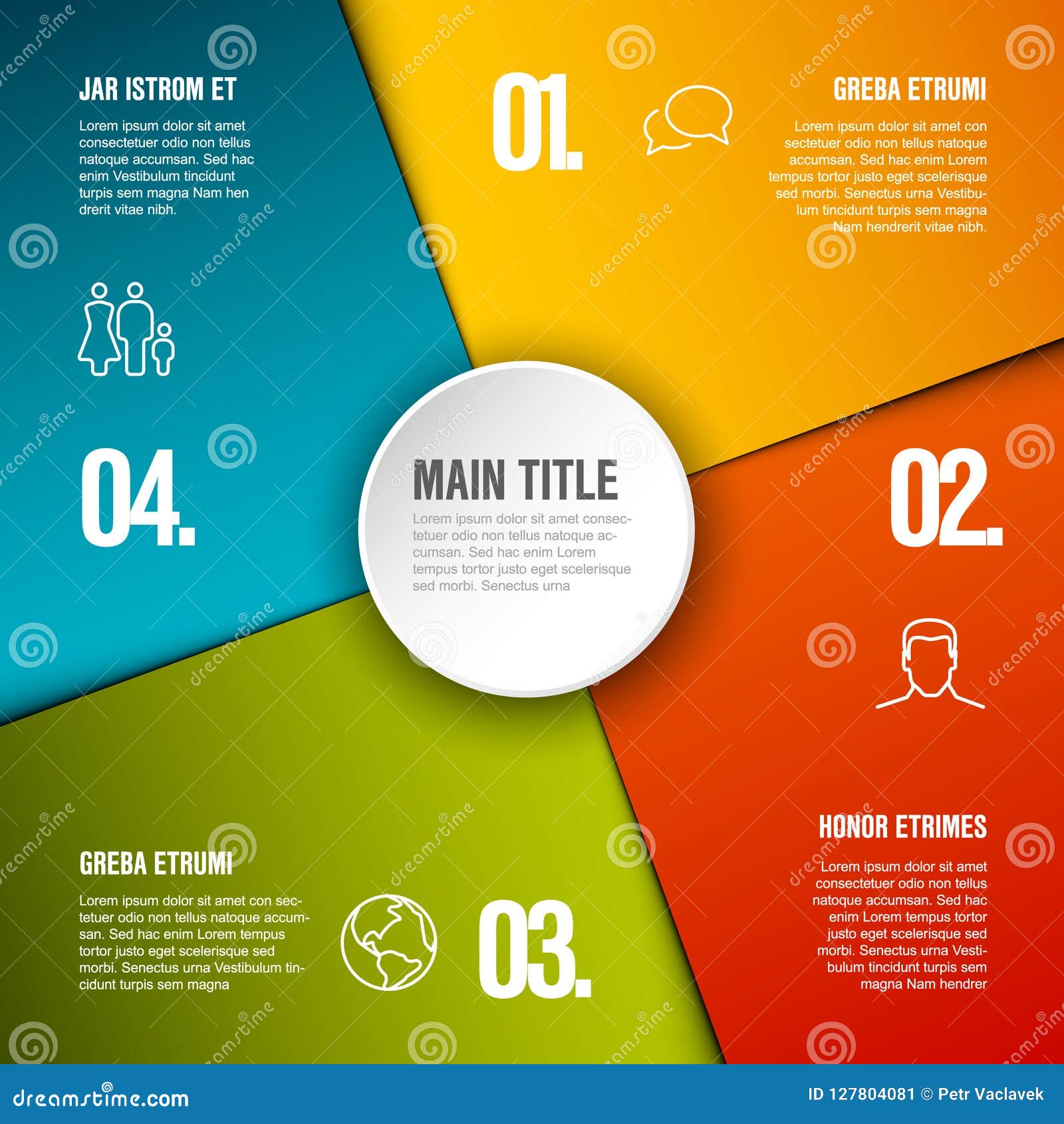 Abstract Vector Infographic Template Stock Vector - Illustration of ...
