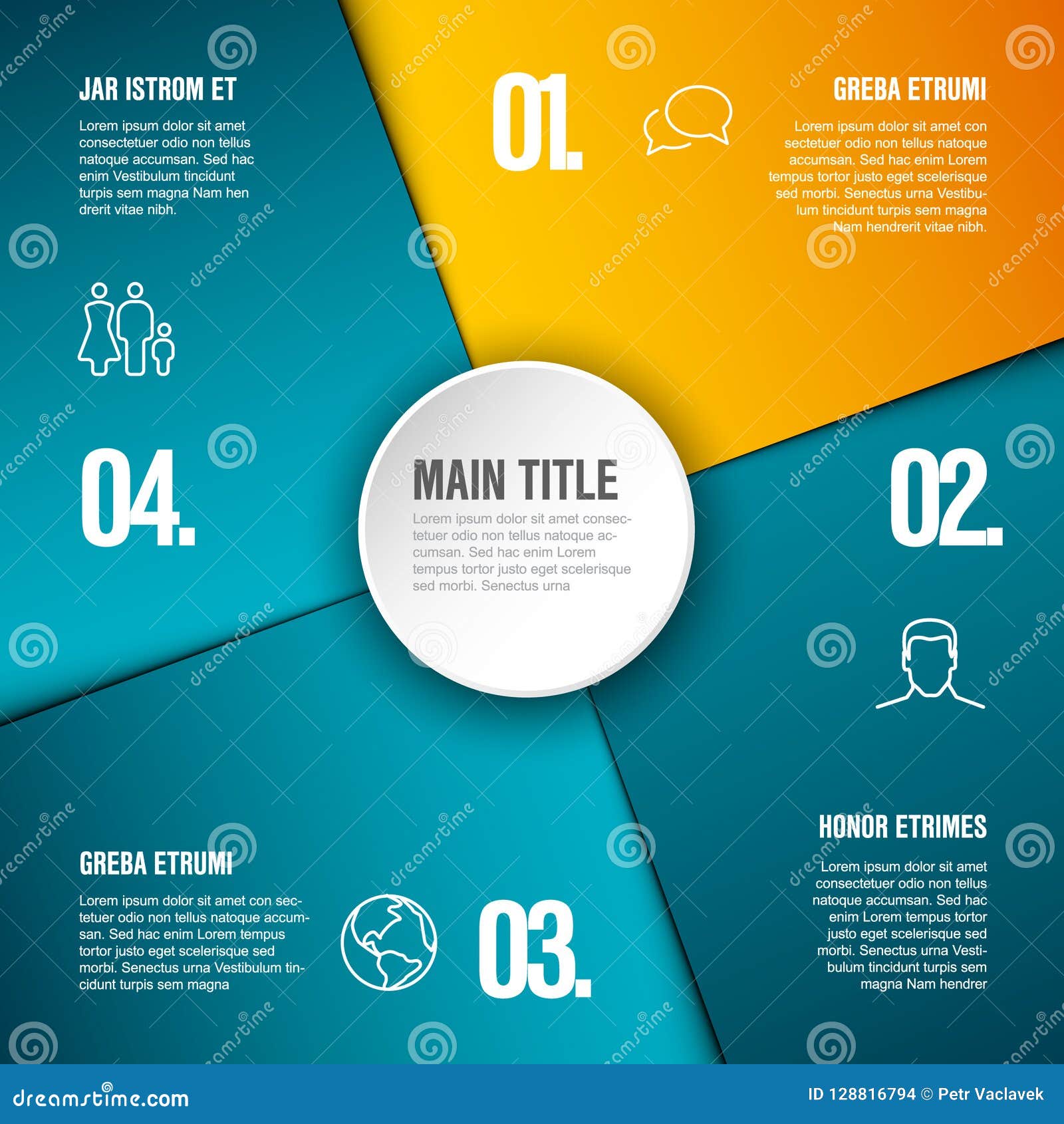 Abstract Vector Infographic Template Stock Vector - Illustration of ...