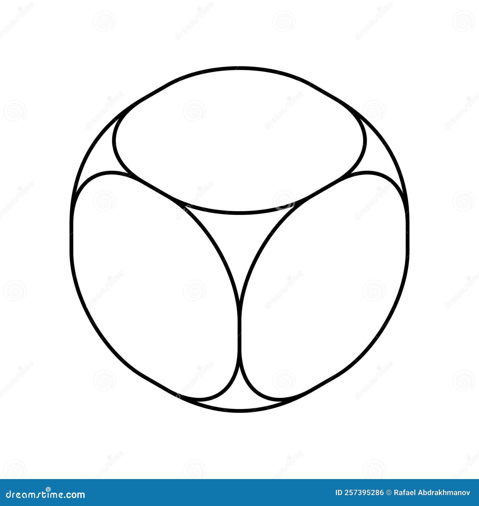 Abstract Vector Isometric 3d Shape Cube Outline Icon Stock Vector ...