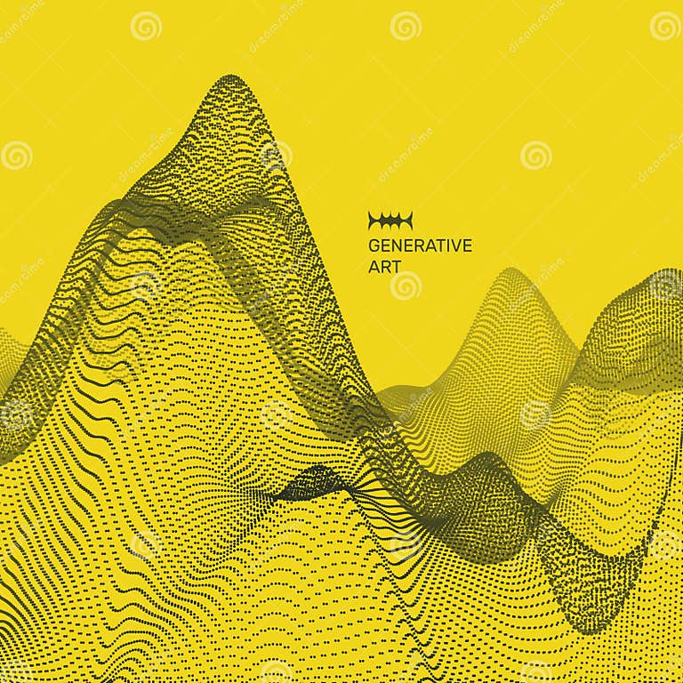Abstract Vector Landscape Background. Cyberspace Grid. 3d Vector ... Abstract Vector Landscape Background. Cyberspace Grid. 3d Vector ...
