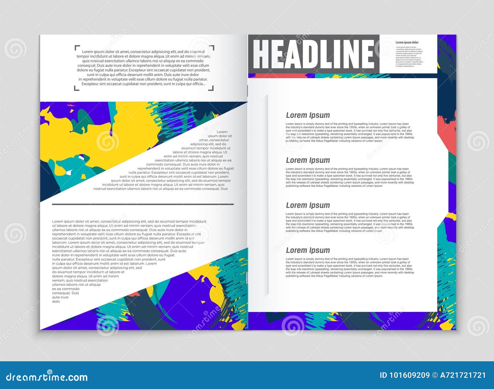 Abstract Vector Layout Background Set. for Art Template Design, List ...