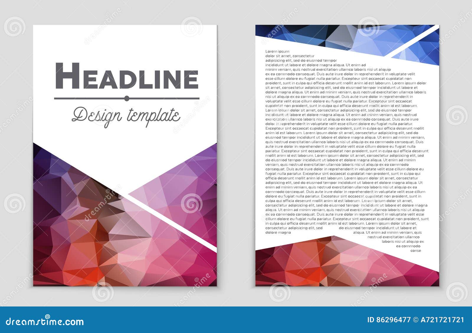 Abstract Vector Layout Background Set. for Art Template Design, List ...