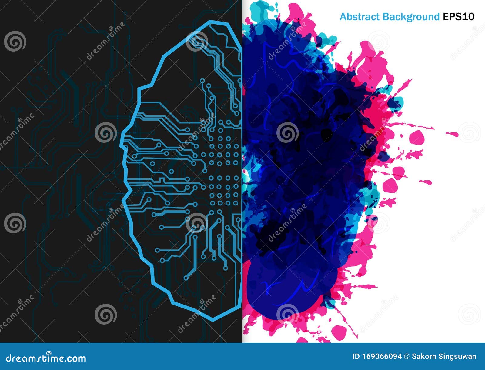 Mind Map Illustration Vector Background Template | CartoonDealer.com ...