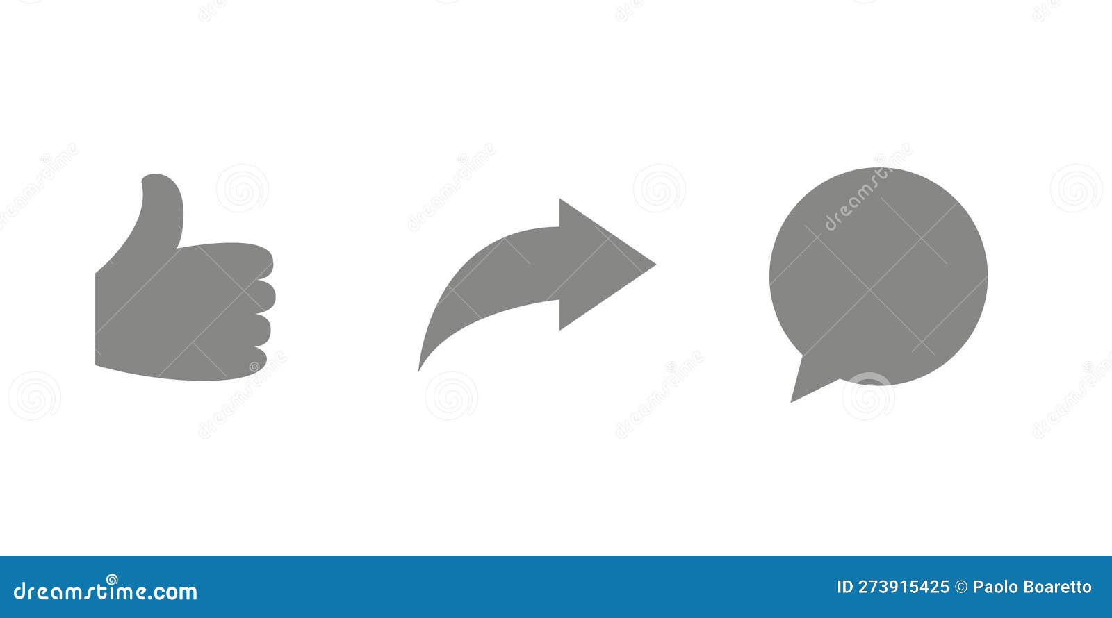 Abstract Vector Like Comment Share Icon Set. Social Network Signs Stock ... Abstract Vector Like Comment Share Icon Set. Social Network Signs Stock ...