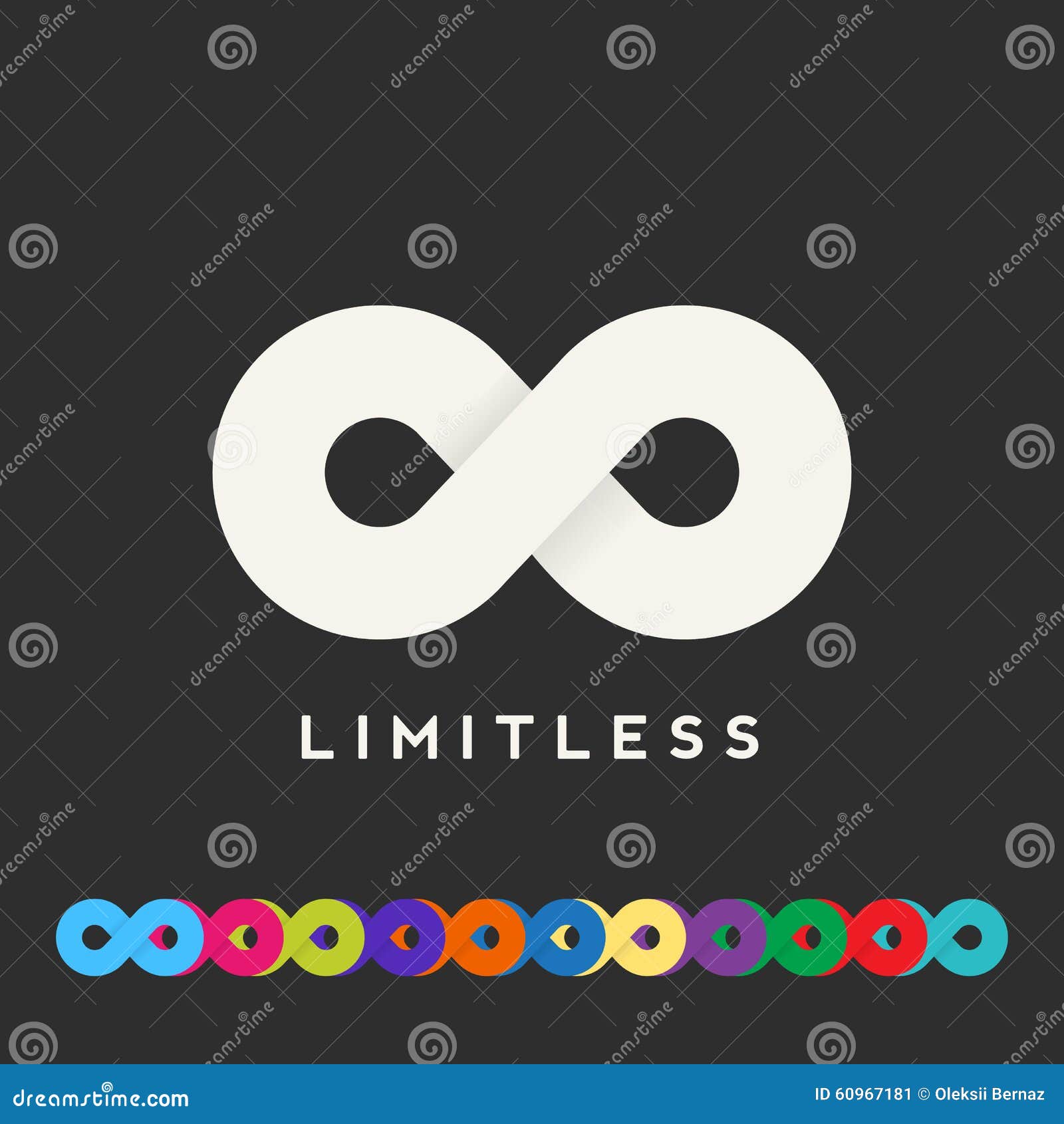 Abstract Vector Limitless Symbol, Icon or a Logo Stock Vector ...