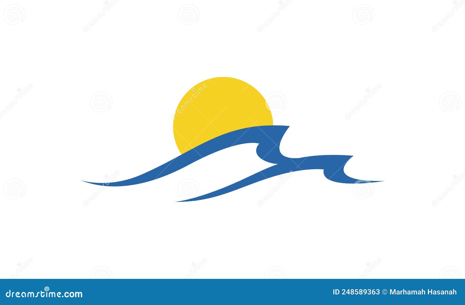 Abstract Letter M with Wave Stock Vector - Illustration of design ...