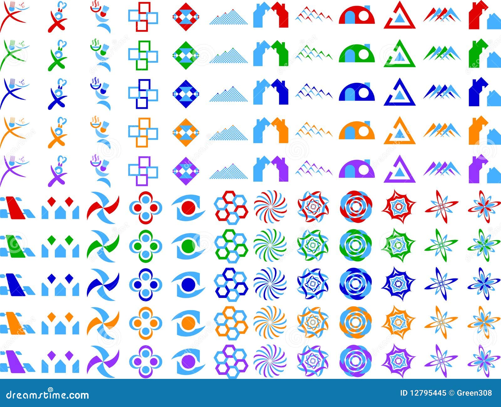 Abstract Vector Logo Icon Design Elements Stock Illustration ...
