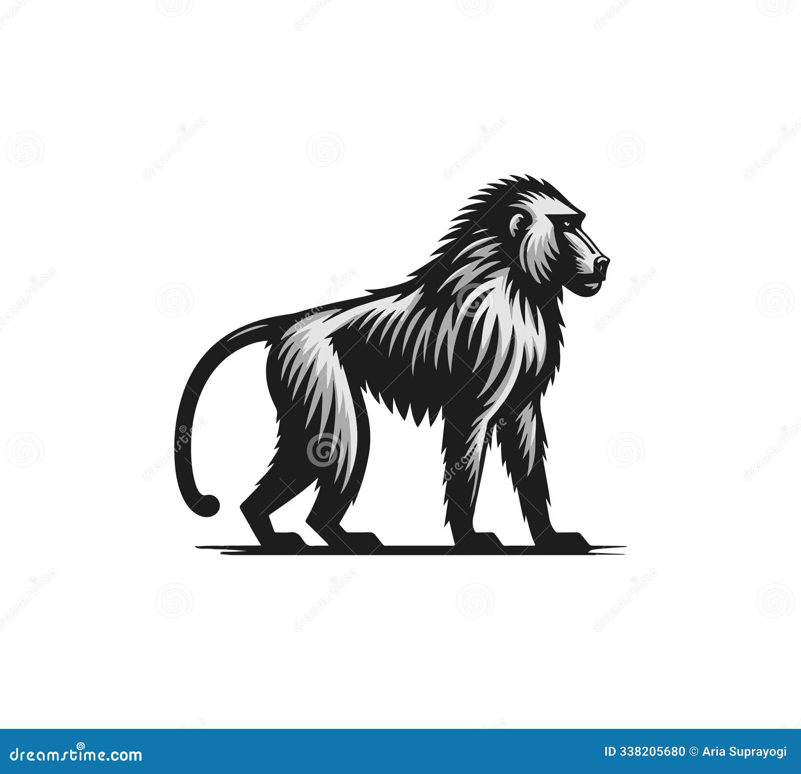 Baboon Logo Icon Vector Abstract Simple Stock Illustration ...