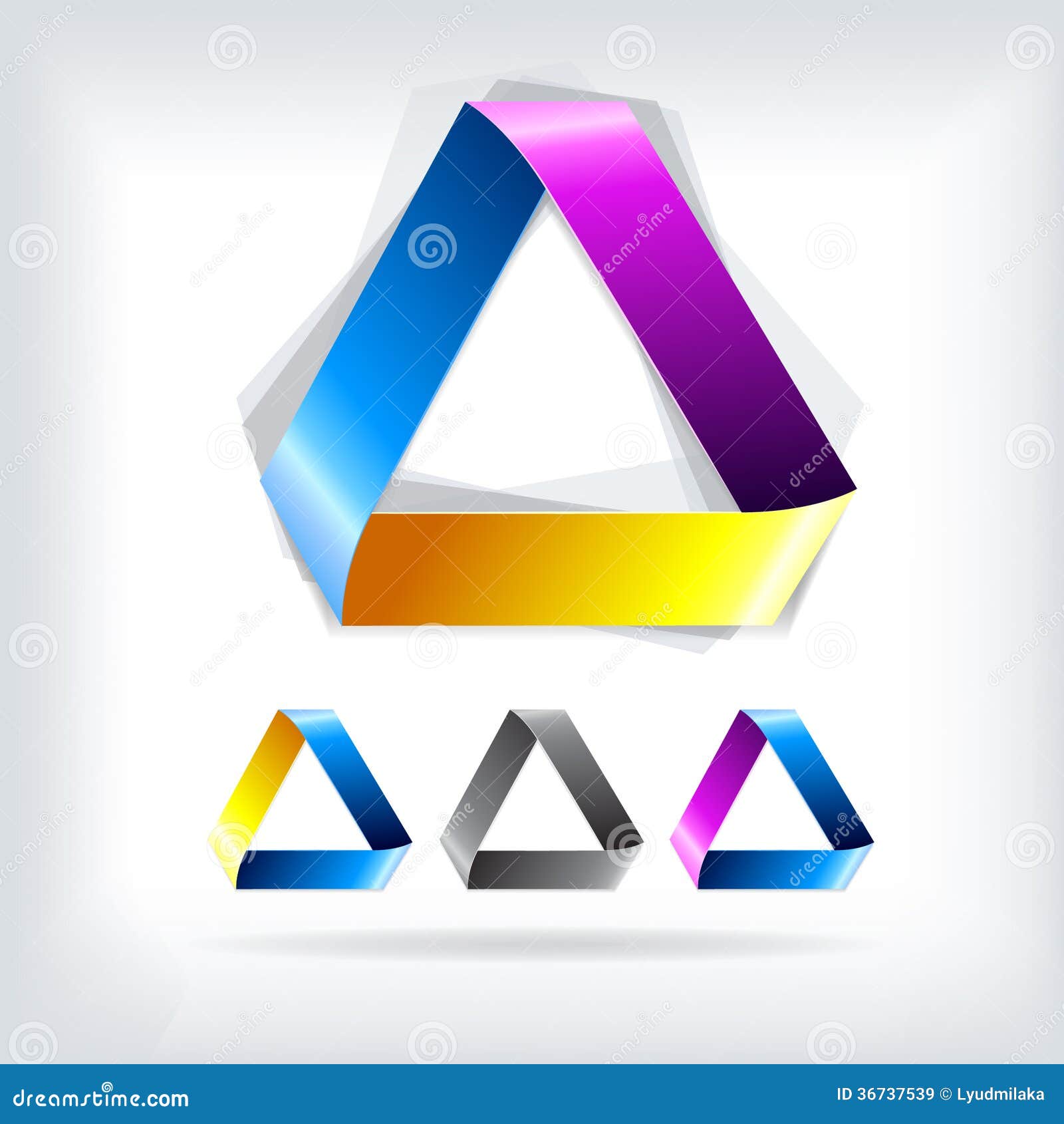Abstract Vector Logo Template Triangle Stock Vector - Illustration of ...
