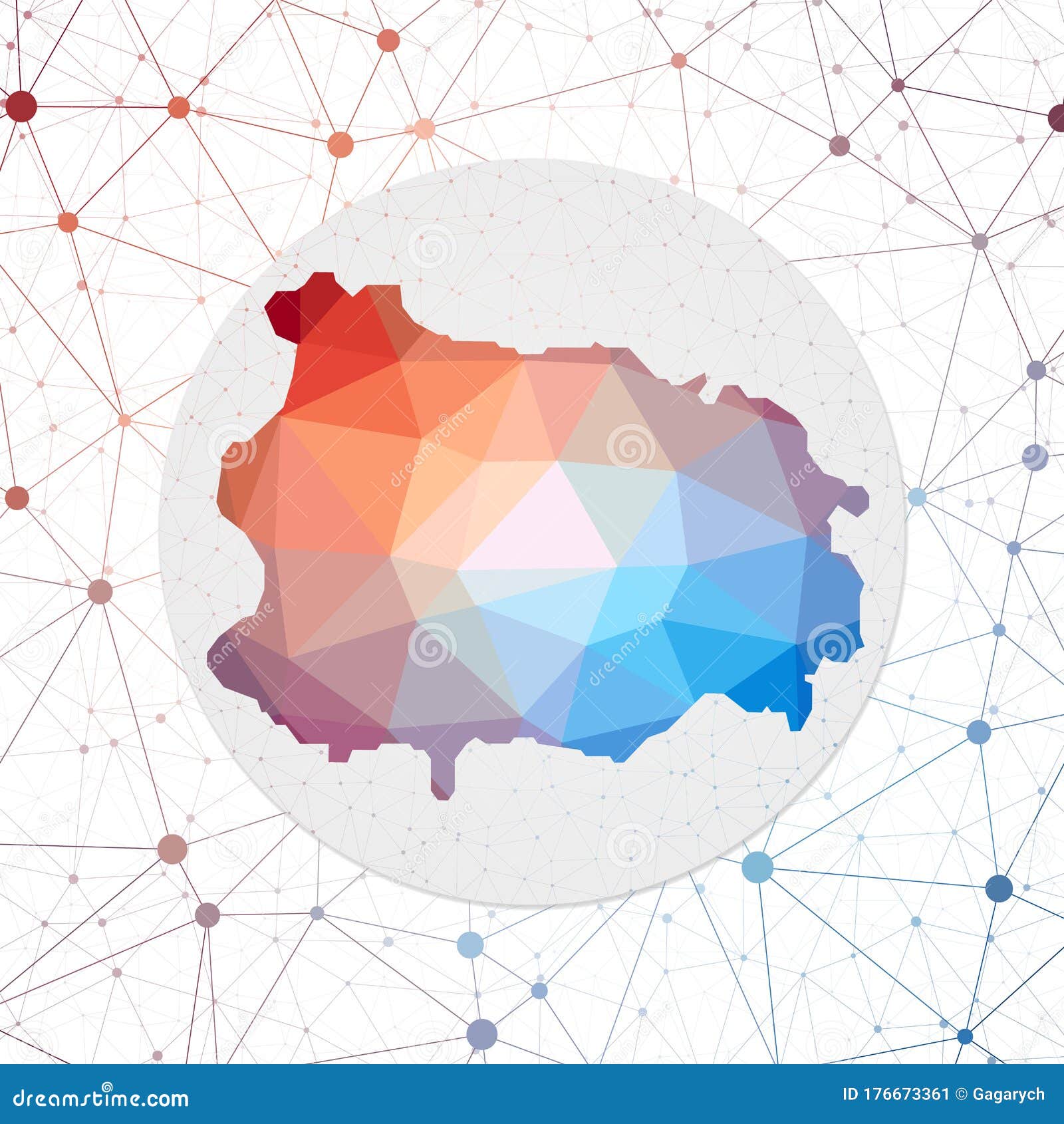 Abstract Vector Map of Ischia. Stock Vector - Illustration of italy ...