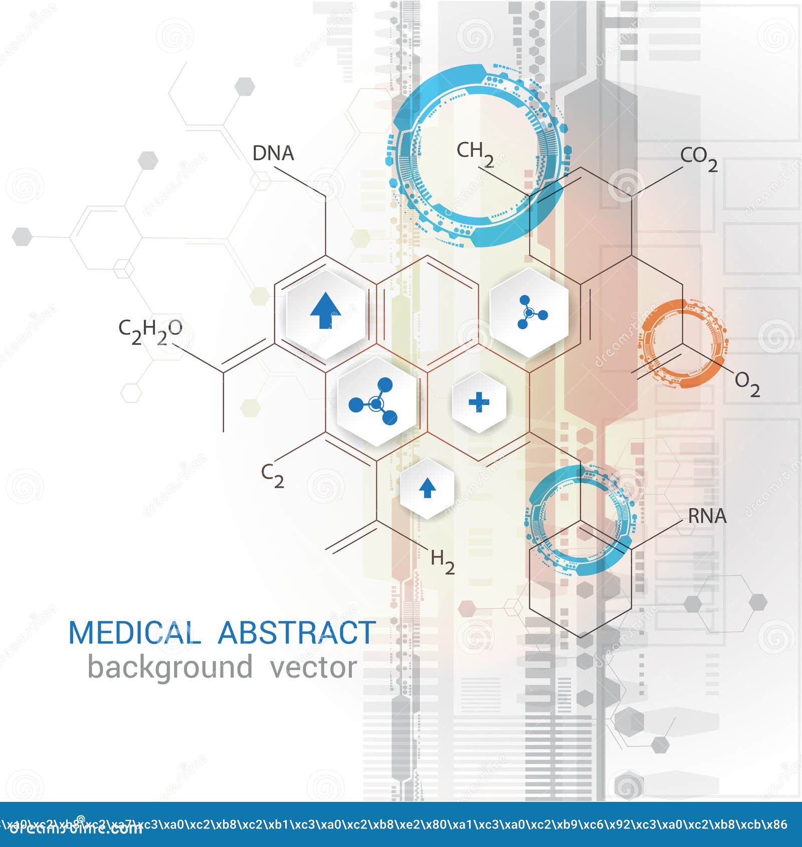 Abstract Vector Medical Gray Background Graphics Illustrations. Stock ...