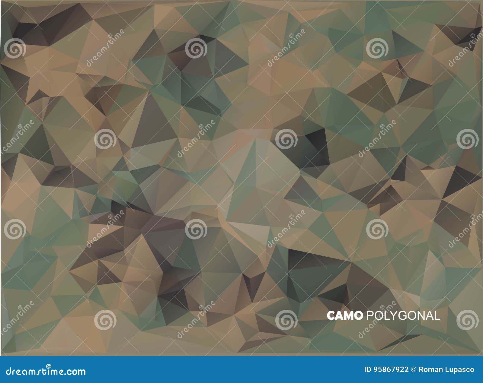Abstract Vector Military Camouflage Background Made of Geometric ...