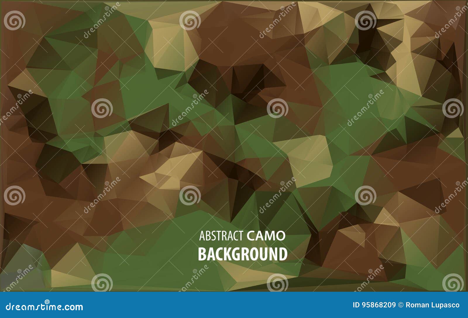Abstract Vector Military Camouflage Background Made of Geometric ...