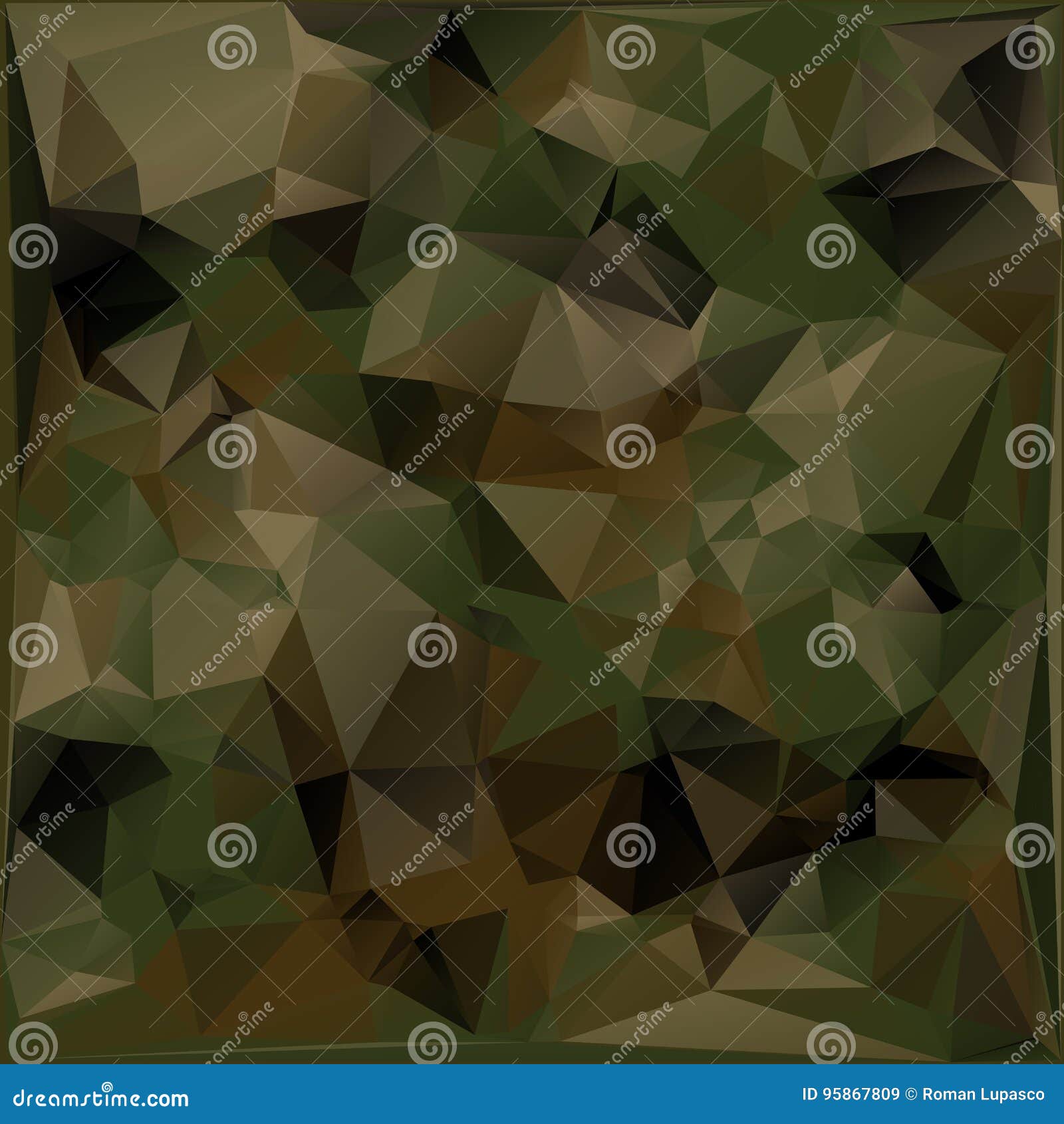 Abstract Vector Military Camouflage Background Made of Geometric ...
