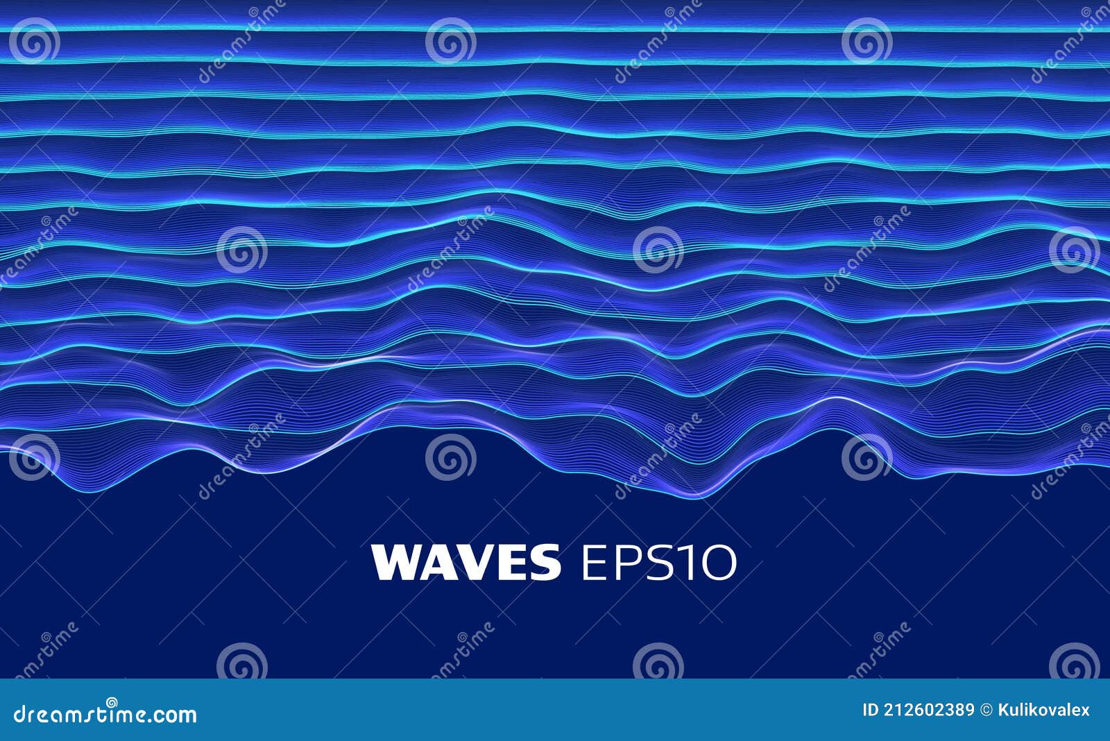Abstract Vector Minimal Background. Sound Waves. Cloth Wave Stock ...