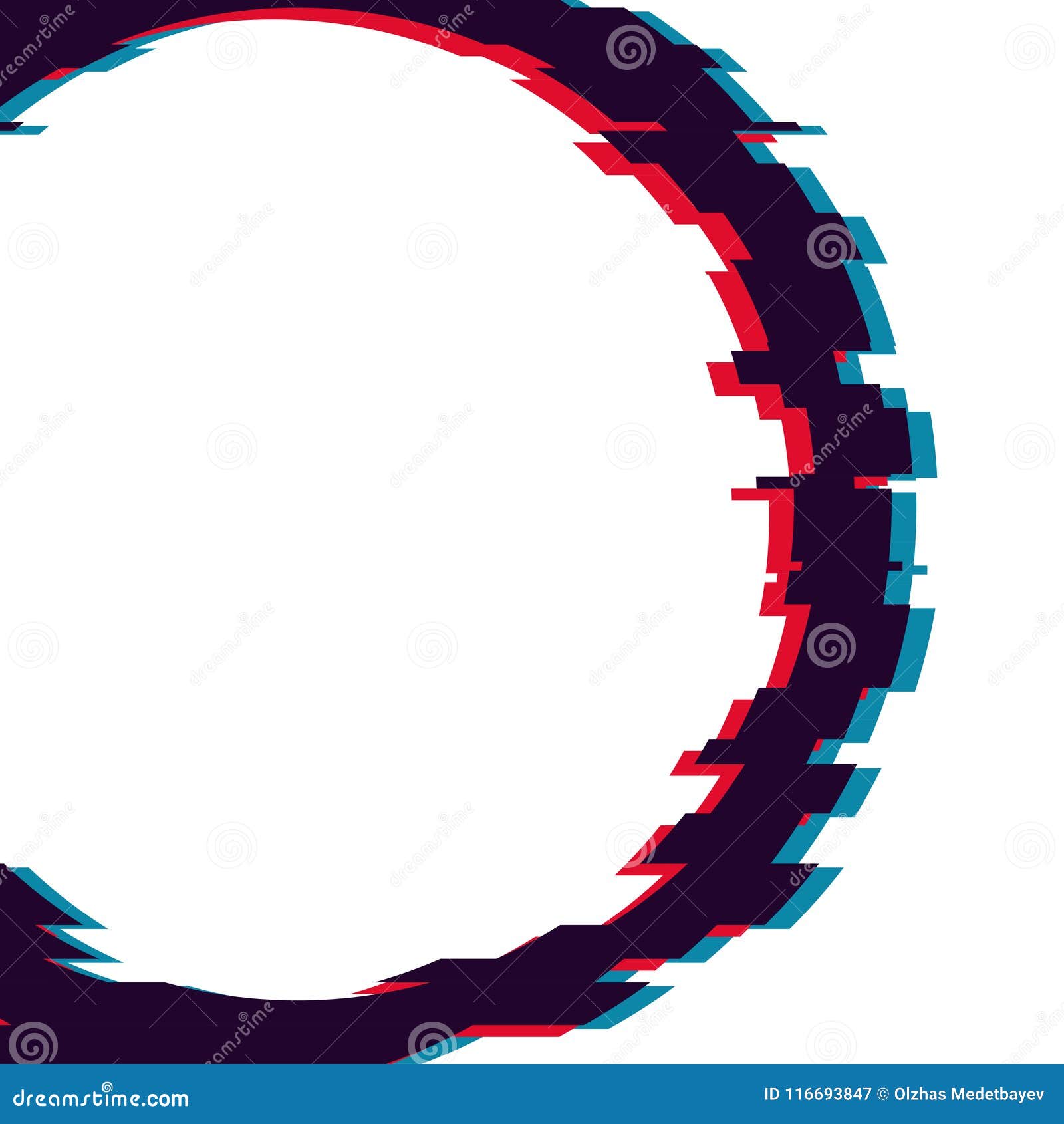 Image with glitch effect. stock illustration. Illustration of colorful ...