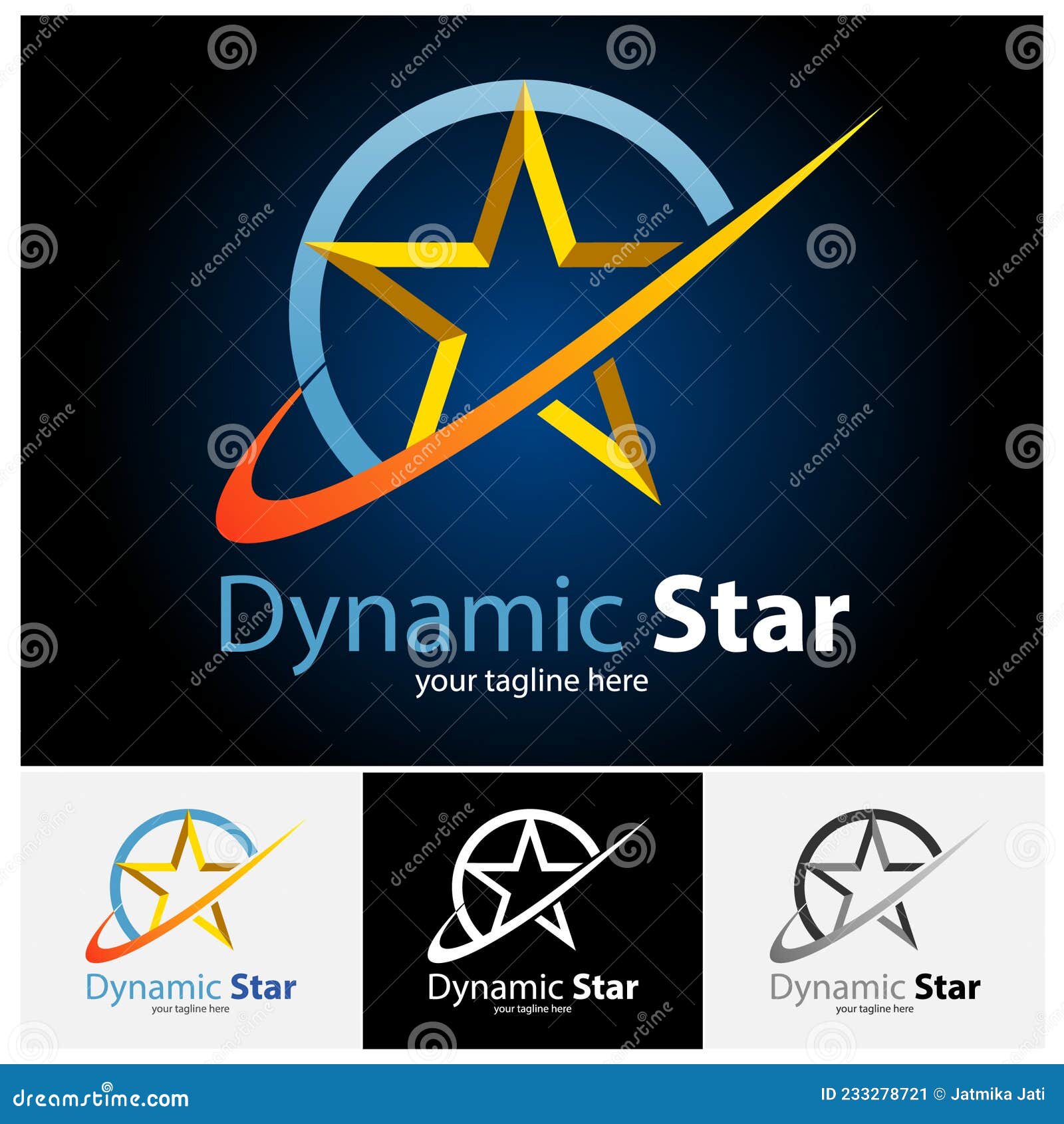Dynamic Star Symbol or Icon Stock Vector - Illustration of favorite ...