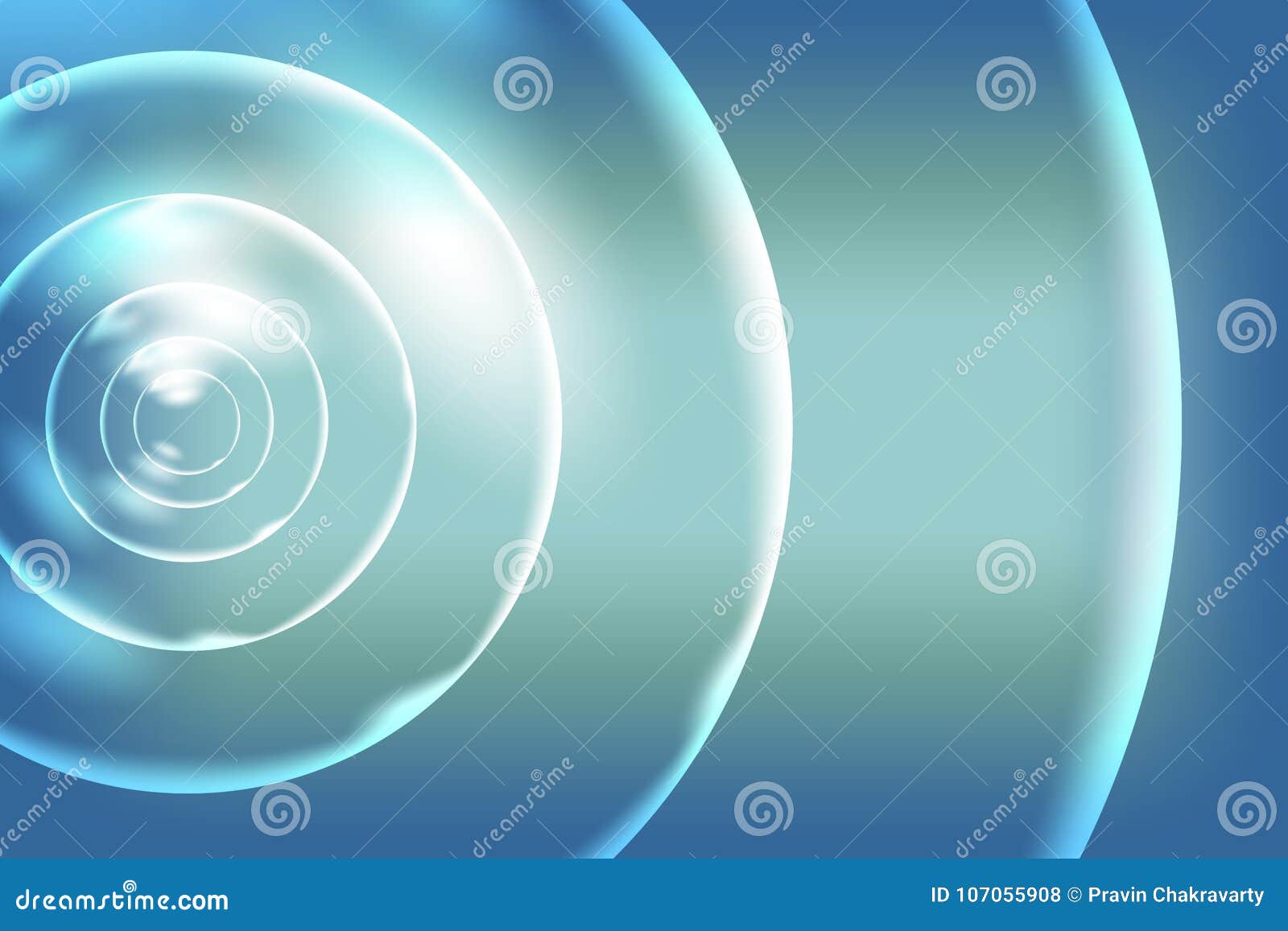 Abstract Vector Multicolored Shaded Background with 3 D Shell, Vector ...