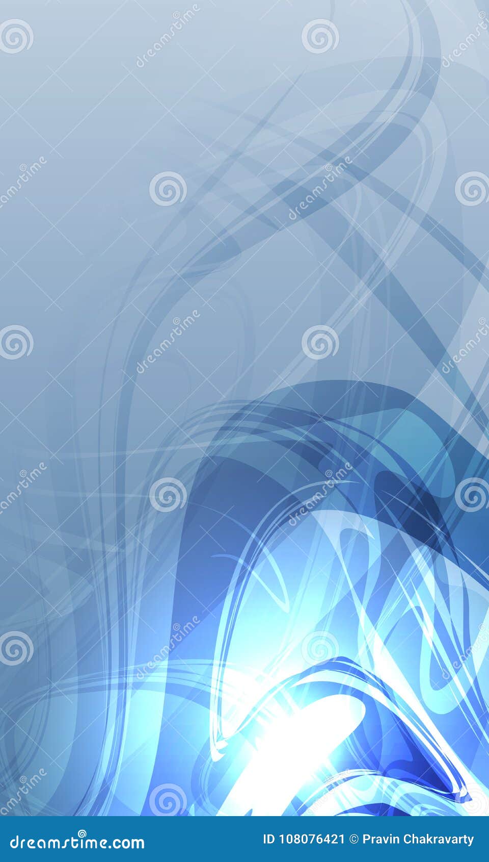 Blue Shaded Wavy Background. Stock Vector - Illustration of concept ...