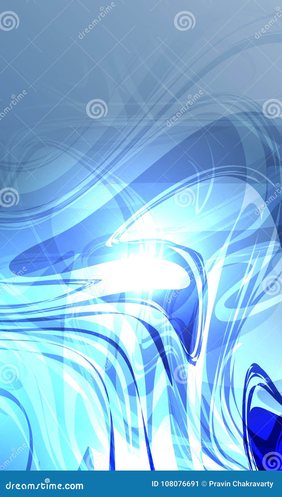 Blue Shaded Wavy Background. Stock Vector - Illustration of wavy ...