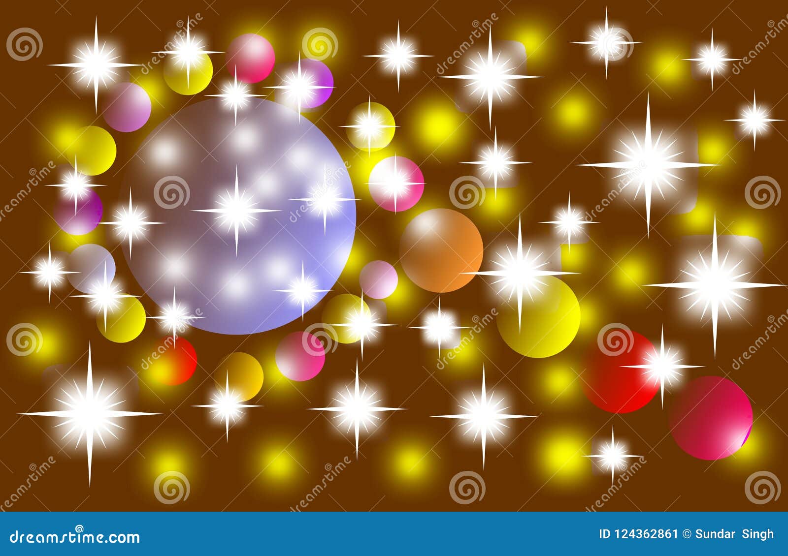 Abstract Vector Multicolored Shaded Wavy Background with Bubbles ...