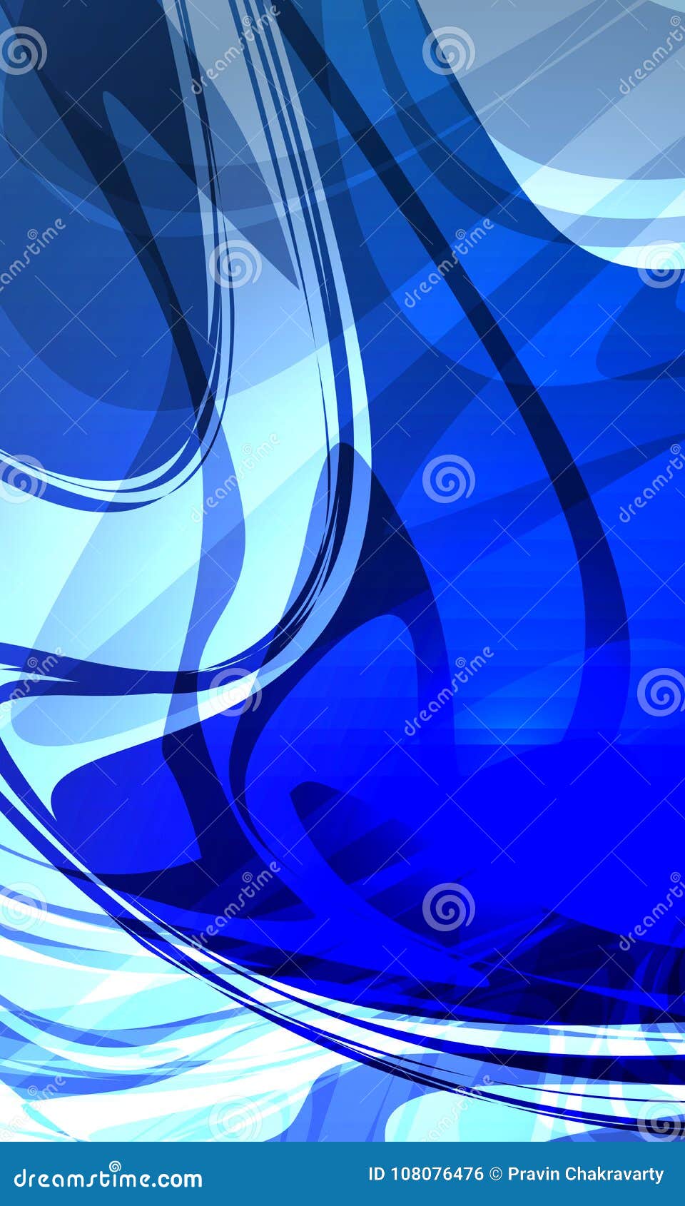 Blue Shaded Wavy Background. Stock Vector - Illustration of color ...
