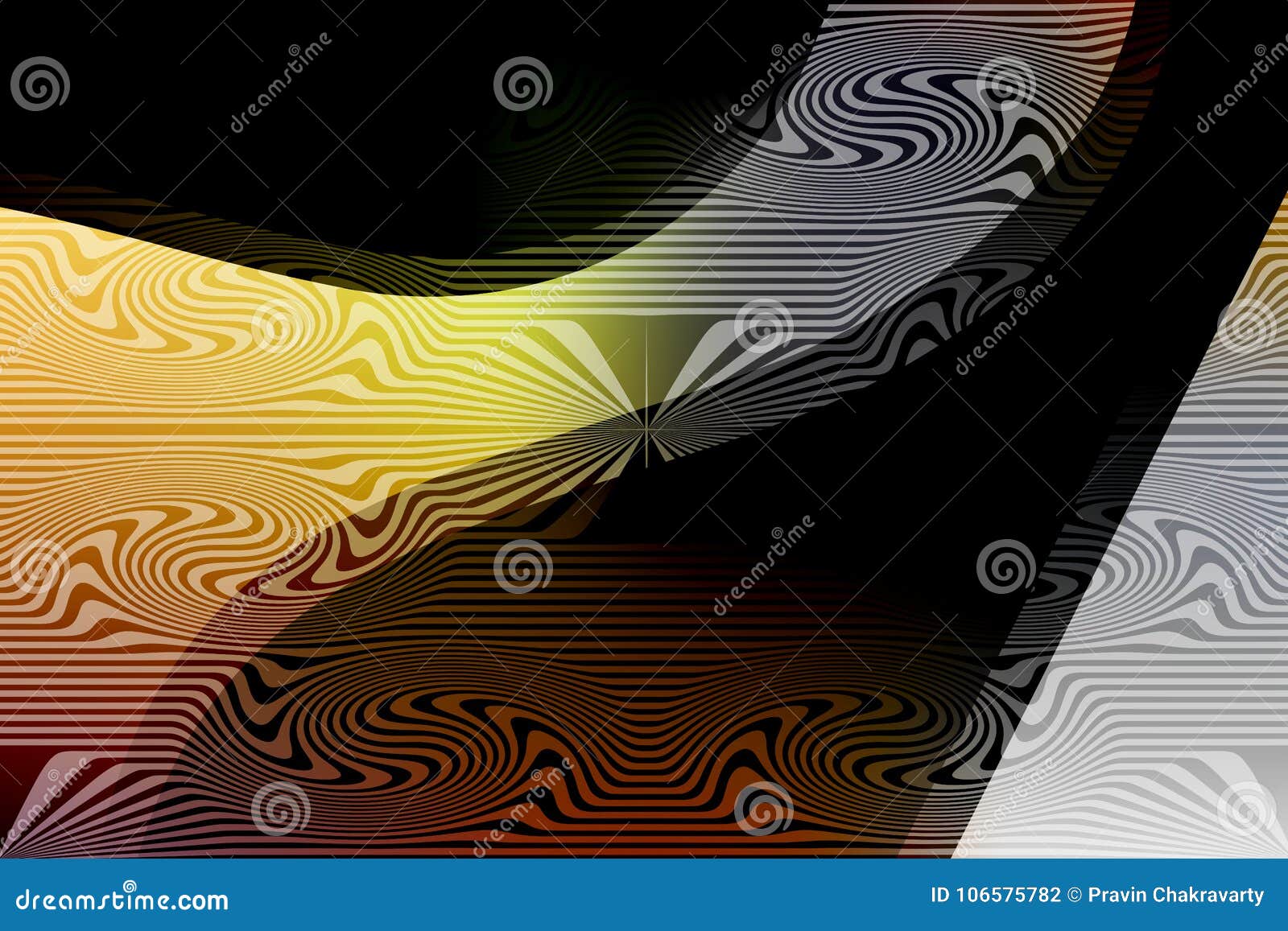 Abstract Vector Multicolored Shaded Wavy Lining Background, Stock ...