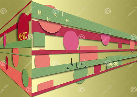 Abstract Vector Music Box Background Stock Vector - Illustration of ...