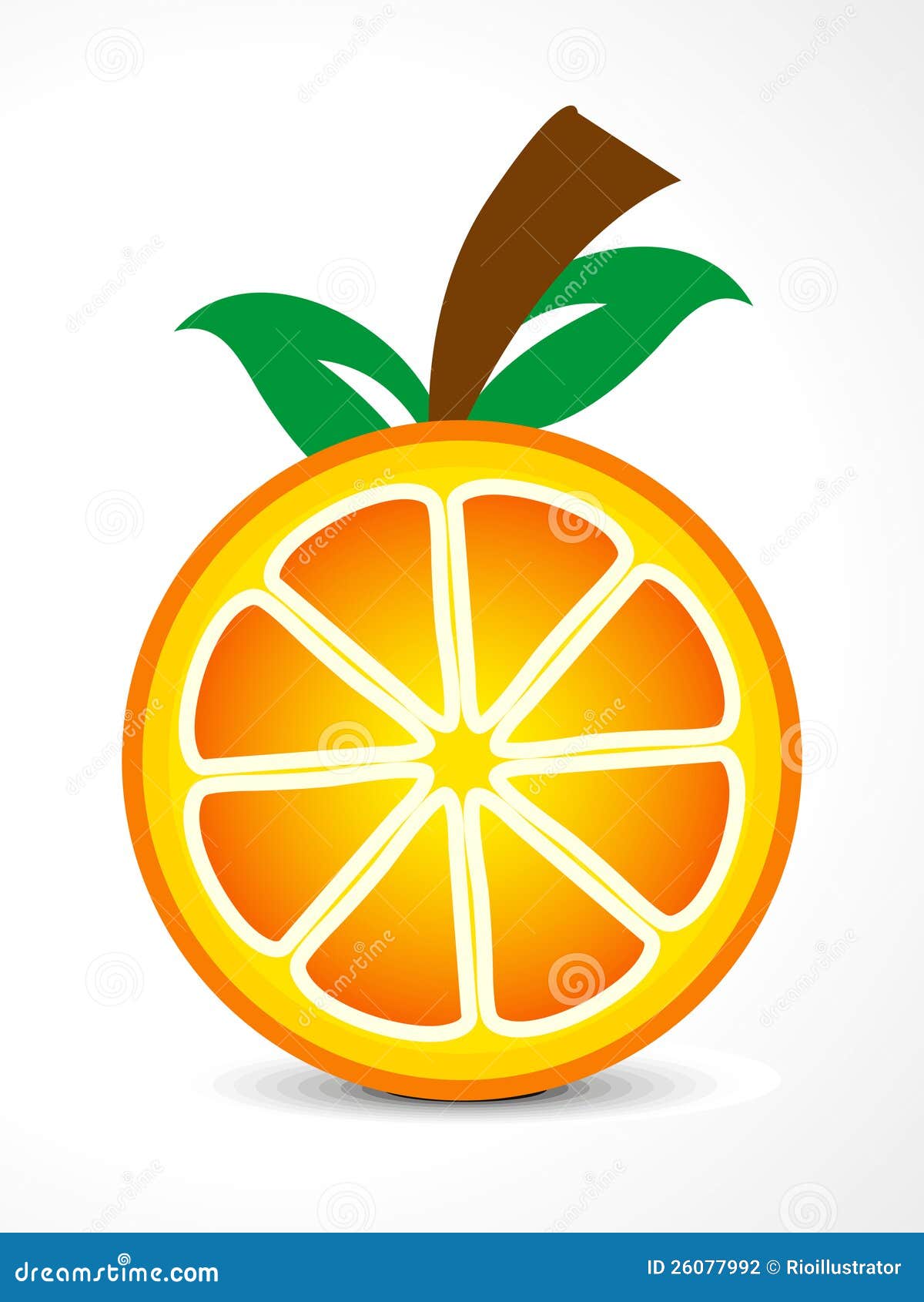 Abstract Vector Orange Fruit Stock Vector - Illustration of sweet ...