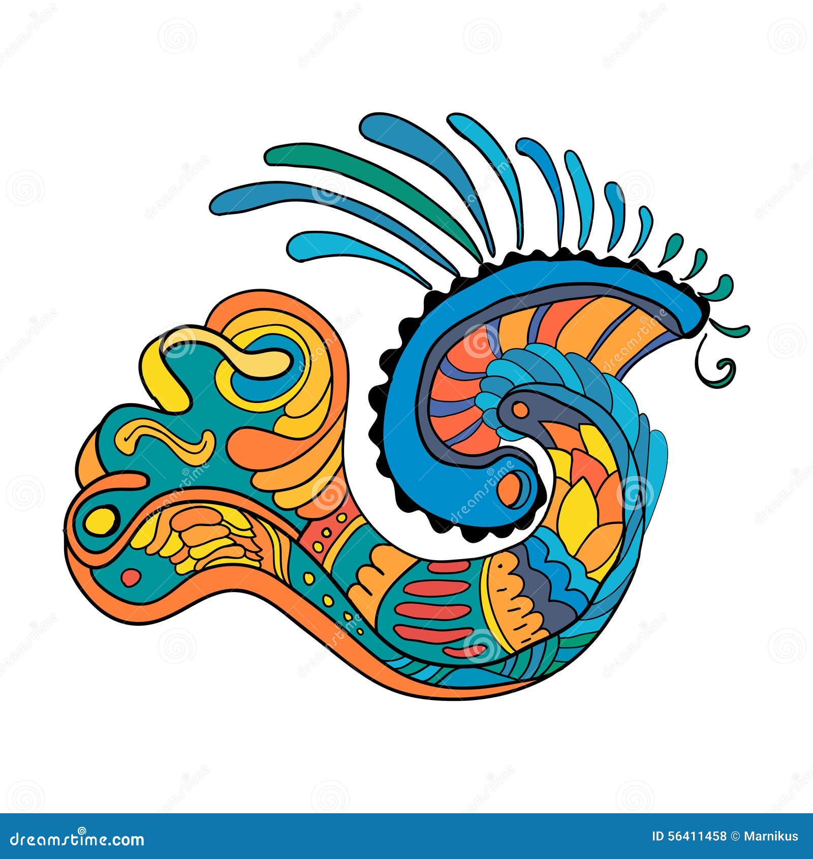 Abstract vector ornament stock vector. Illustration of graphic - 56411458