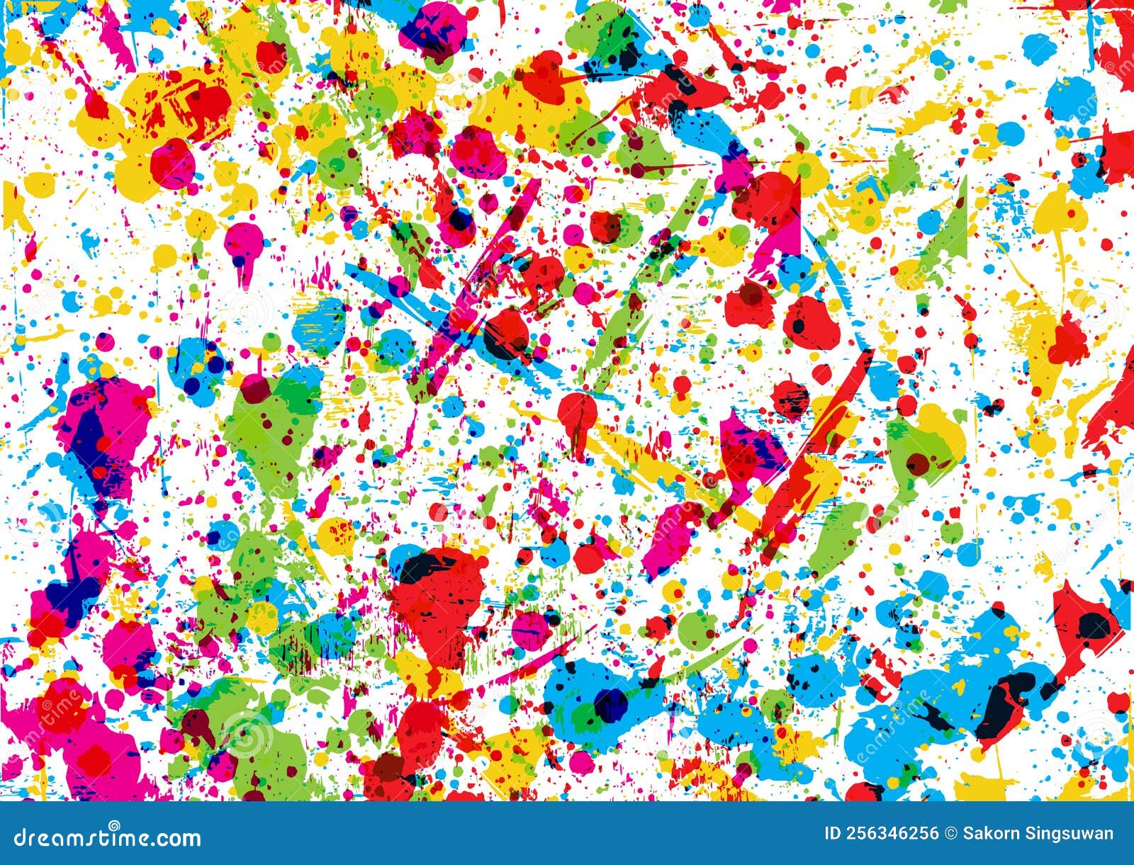 Abstract Vector Paint Color and Splashes Style. Pattern Splatter Design ...
