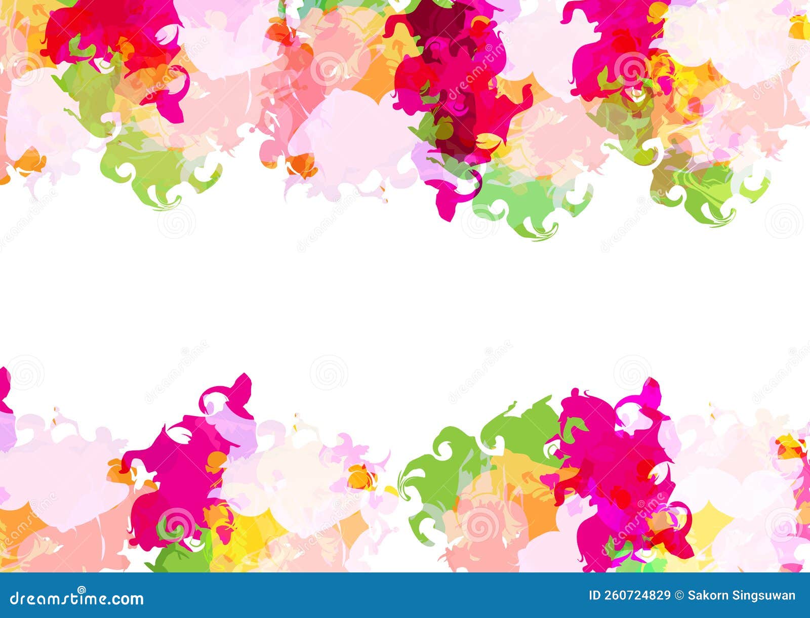 Abstract Vector Paint Multi Color Isolated Background Design ...