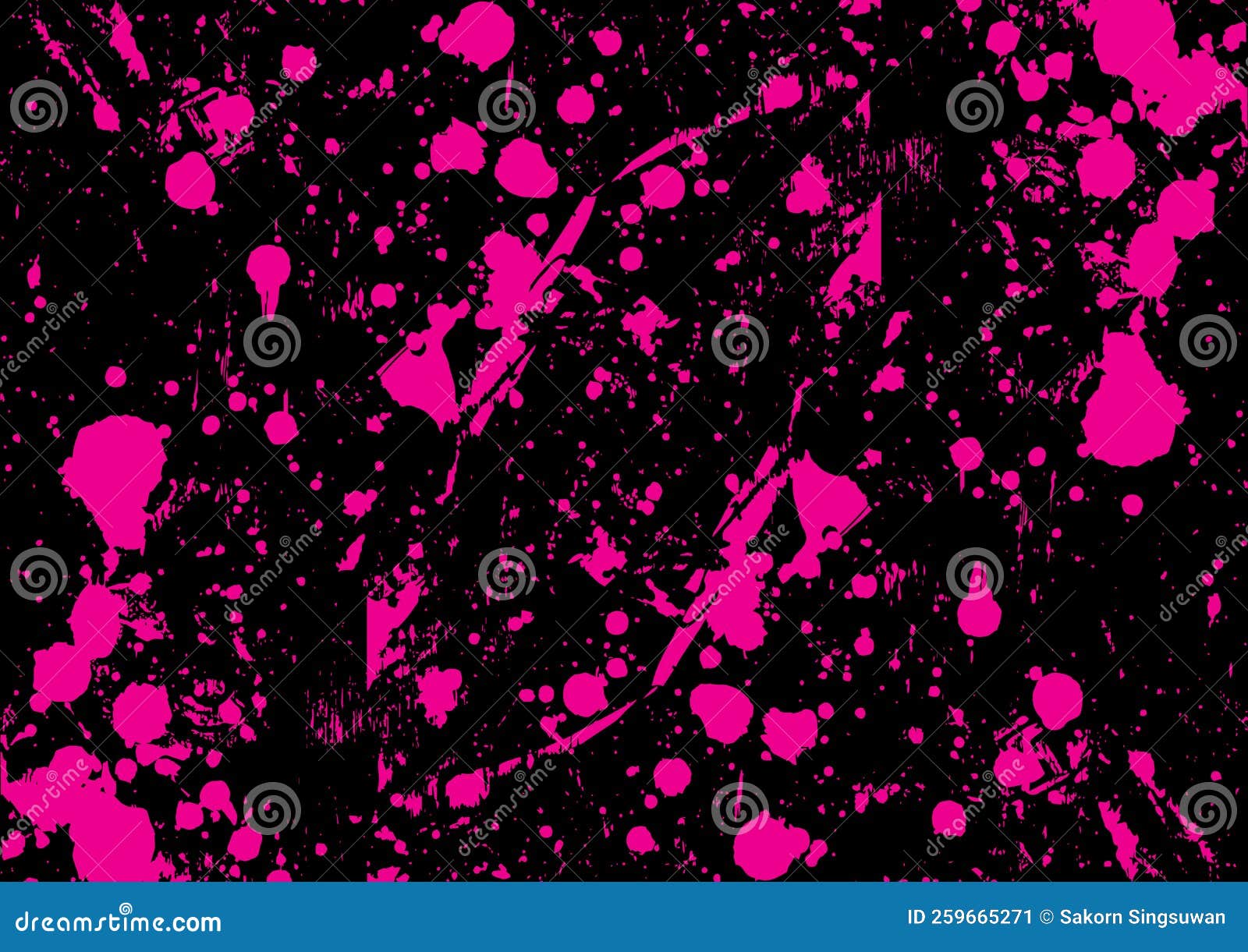Abstract Vector Paint Pink Color and Splashes Style. Pattern Splatter ...