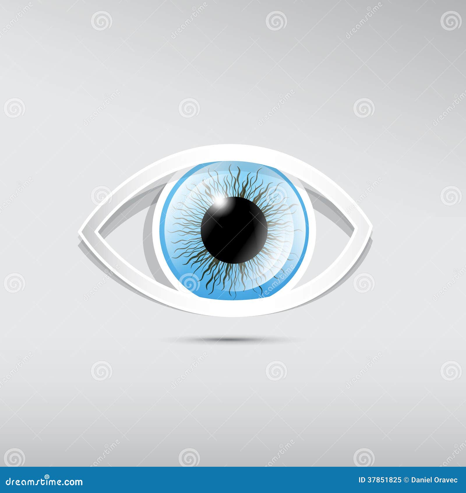 Abstract Vector Paper Blue Eye Stock Vector - Illustration of graphic ...