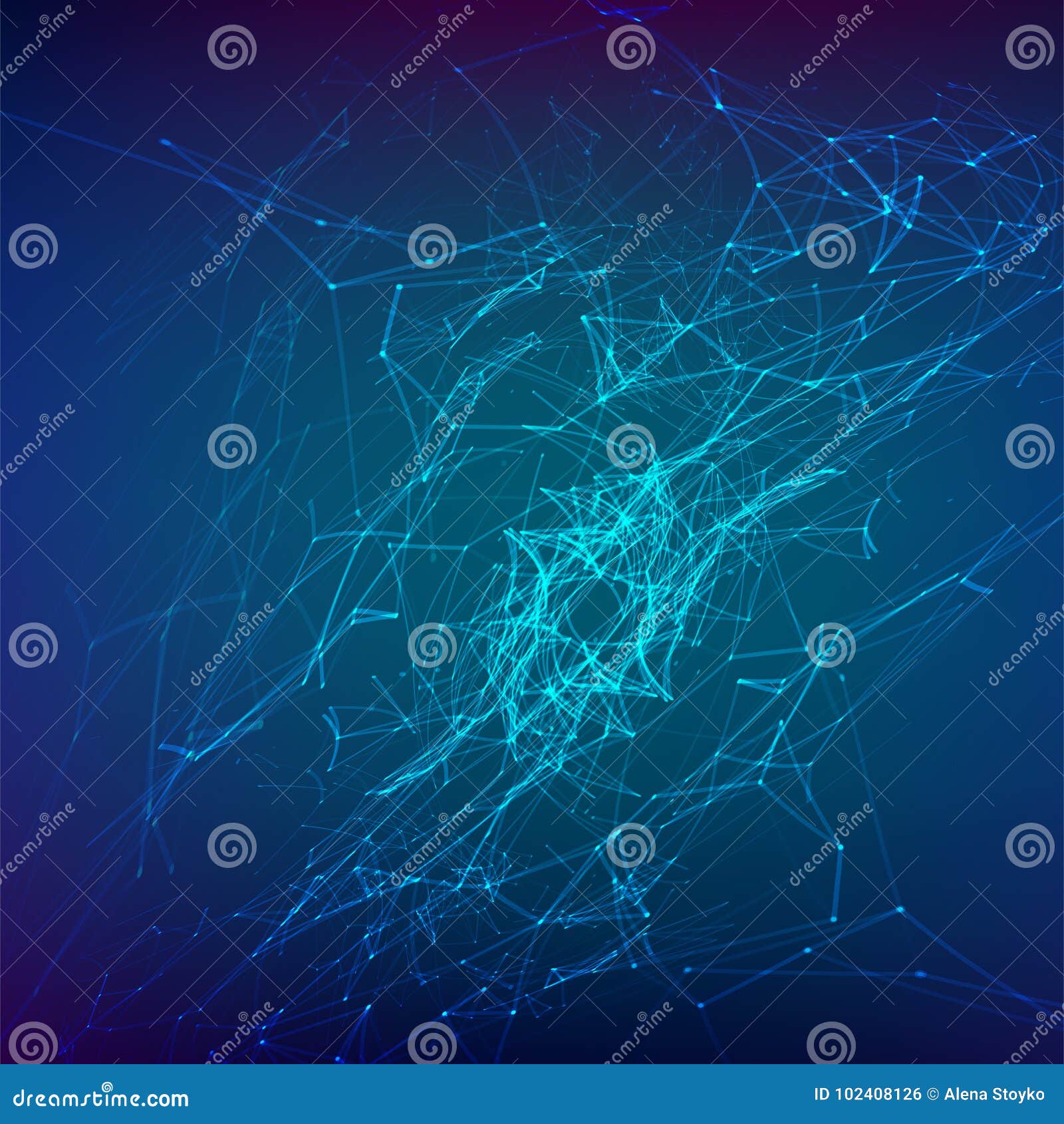 Abstract Vector Particles and Lines. Stock Vector - Illustration of ...