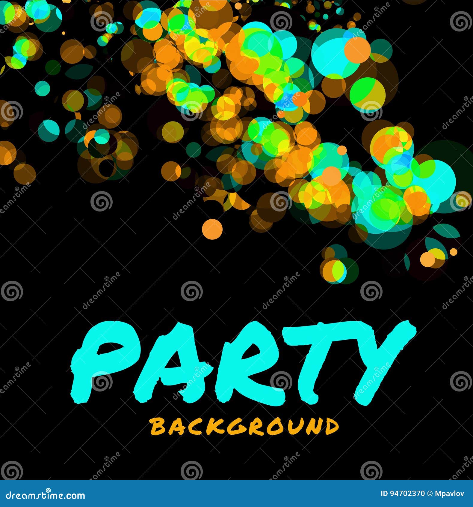 Abstract Vector Party Background Stock Vector - Illustration of festive ...